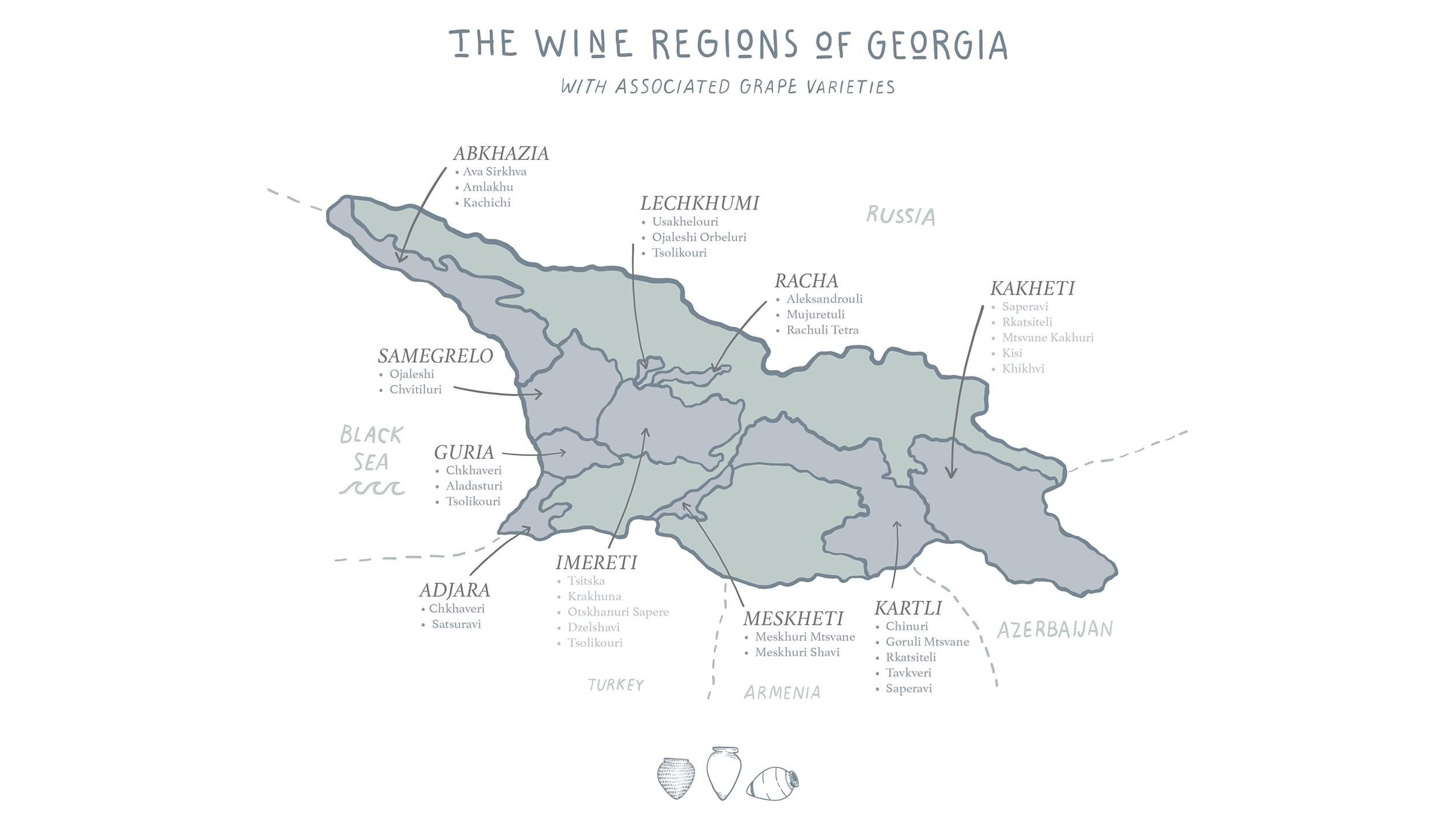 Georgia Wine Country Map IPCG GI Map